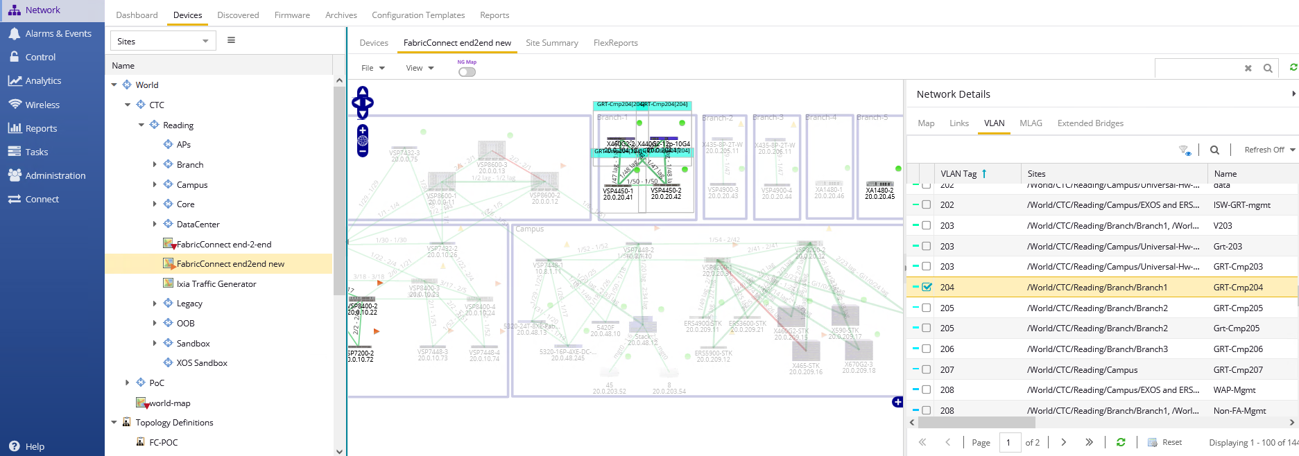 Solved: XMC search for devices with specific VLANs - Extreme Networks ...