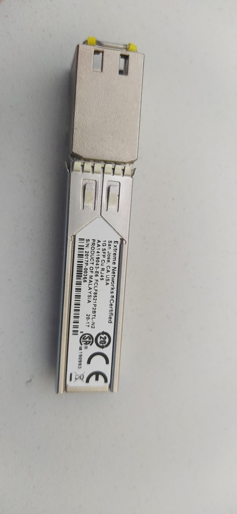 How to use an RJ45 sfp insert on sfp port 5320-48P... - Extreme ...